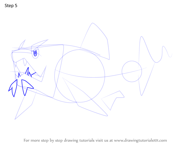 Step by Step How to Draw Basculegion Male from Pokemon ...