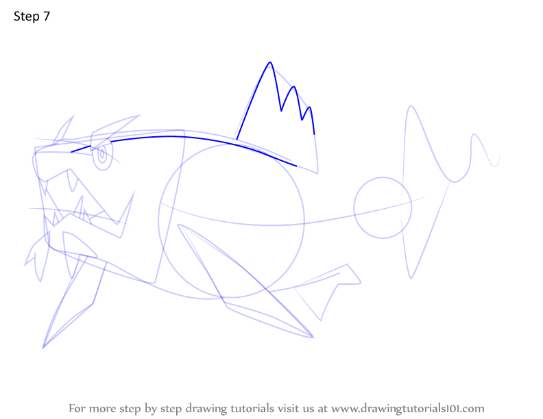 How to Draw Basculegion Male from Pokemon (Pokemon) Step by Step ...