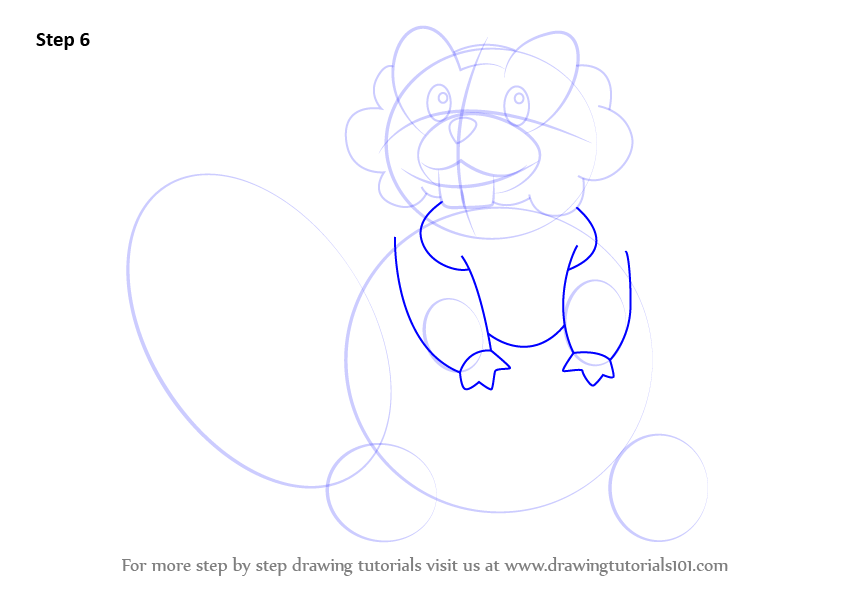 How to Draw Bibarel from Pokemon (Pokemon) Step by Step ...