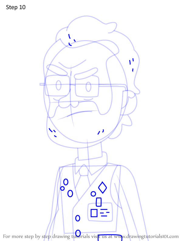 How to Draw Vice Principal Magna from Ollie's Pack (Ollie's Pack) Step ...