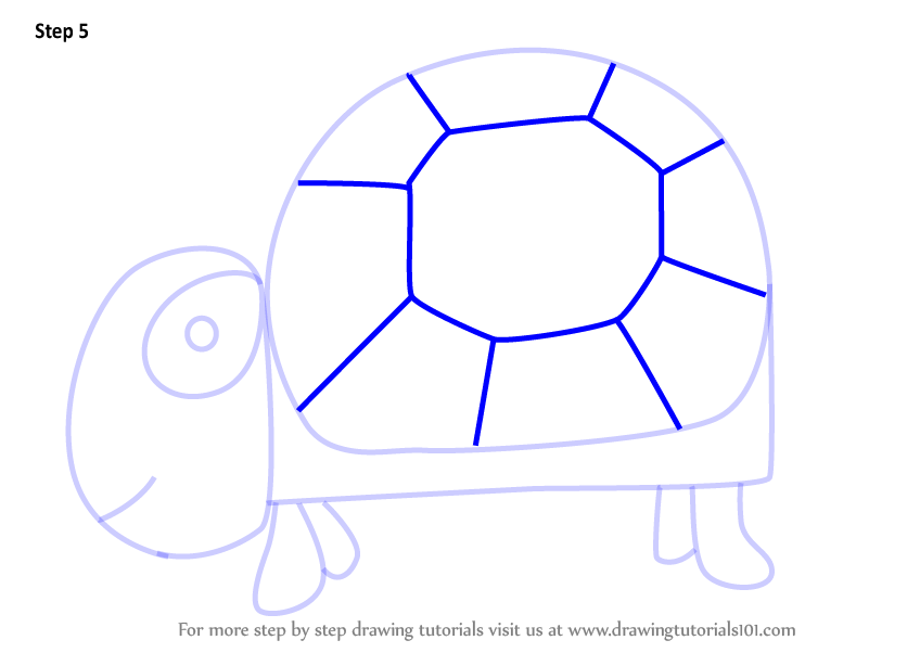How to Draw a Turtle using Number 9 (Animals with Numbers) Step by Step ...